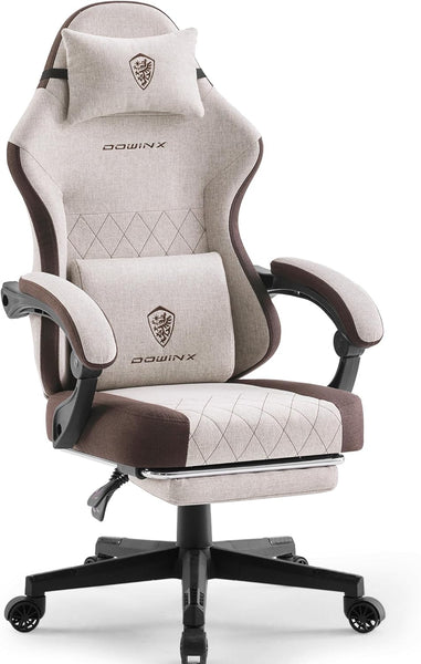 Dowinx Gaming Chair, Ergonomic High Back, Footrest, Massage Support ...