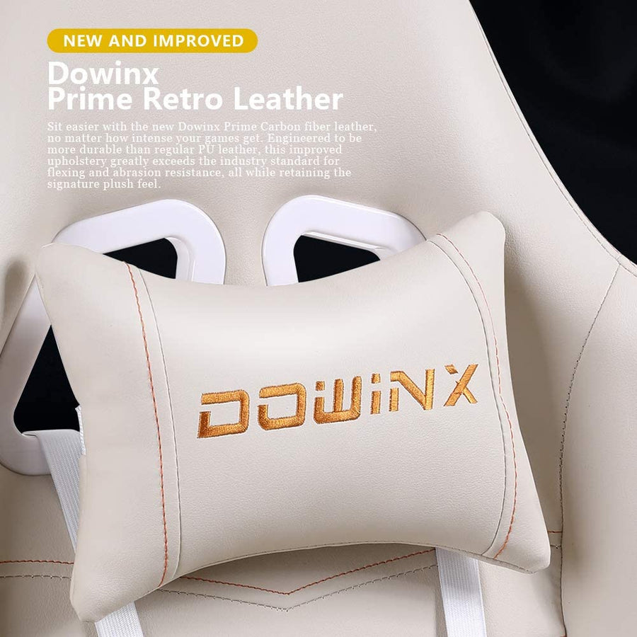 Dowinx 6689 Gaming Office Chair Ergonomic Racing Style-White(Ivory ...