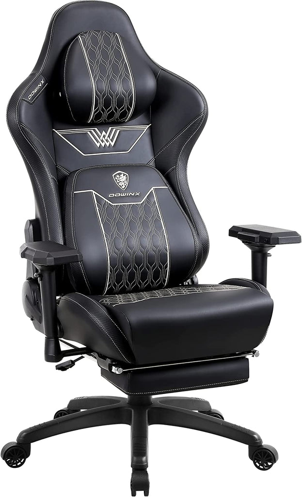 Dowinx 6689L-Black Gaming Chair Big and Tall with 4D Armrests PU ...